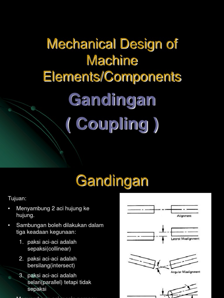 Mechanical Design of Machine Elements-Coupling | Download Free PDF ...