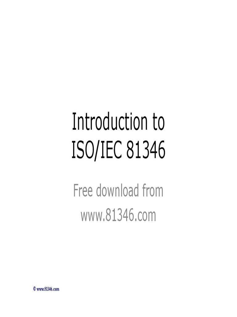 Introduction To ISO/IEC 81346 | PDF | International Electrotechnical ...