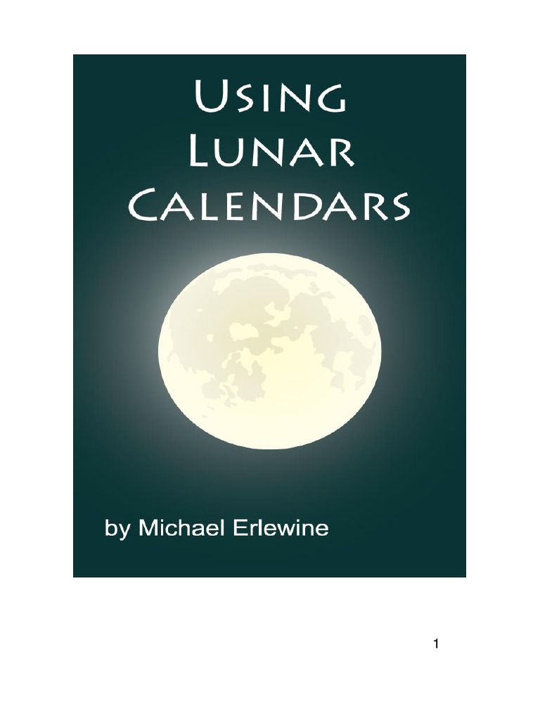 Using Lunar Calendars | PDF | Moon | Calendar