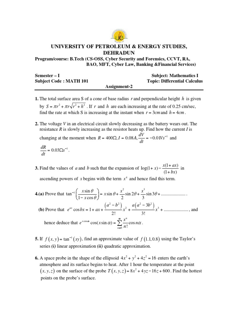 Math Assignment2 | PDF