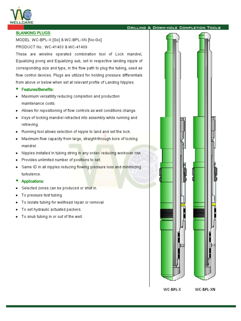 Plug and Prong Slickline Tools Overview | PDF | Oil Well | Valve