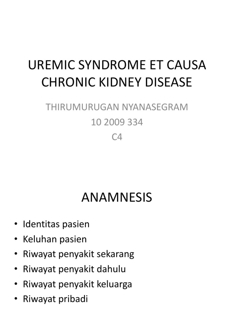 Uremic Syndrome Symptoms