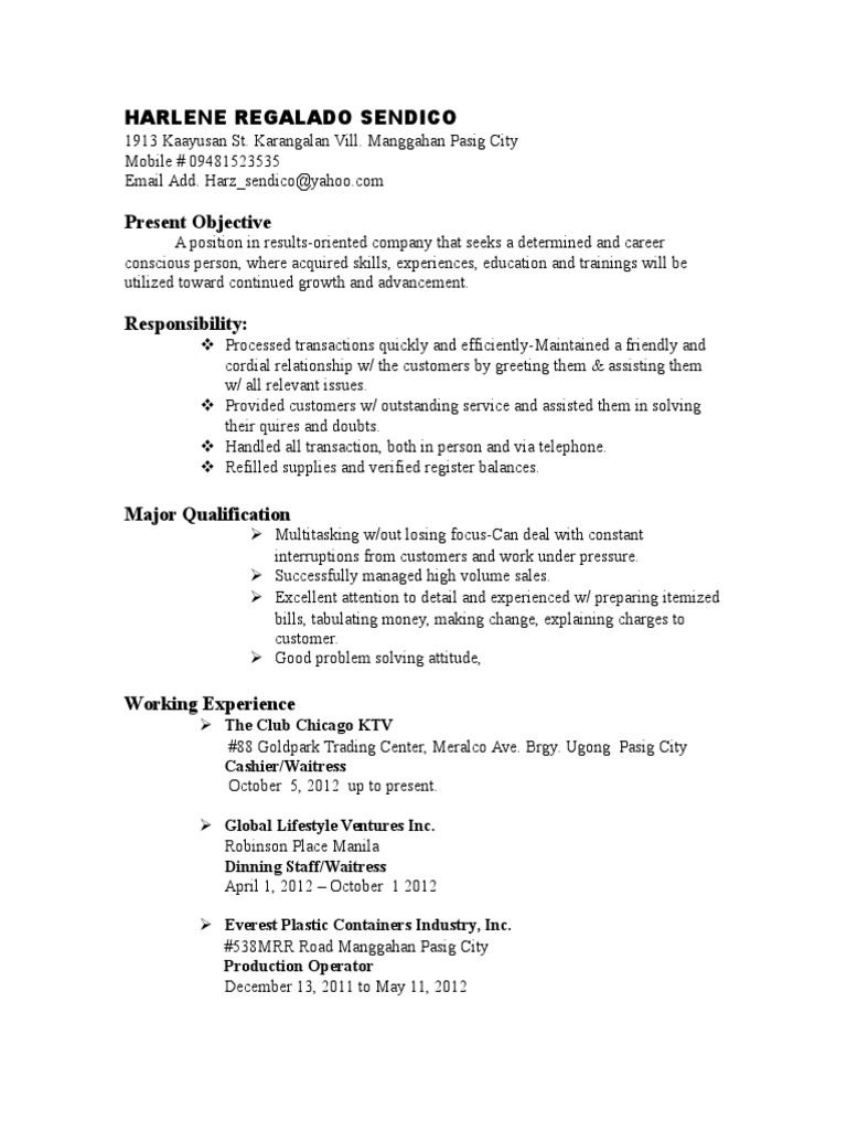 Present Objective: Harlene Regalado Sendico | PDF | Business | Law