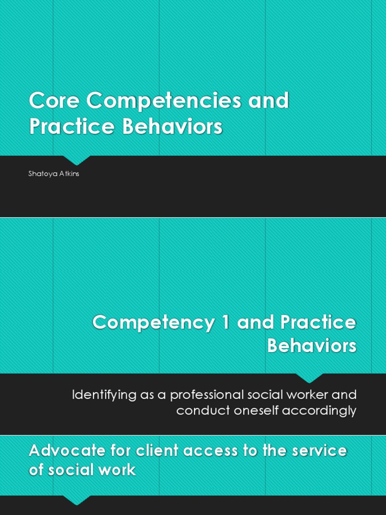 Social Work Intern Core Skills | PDF | Competence (Human Resources ...