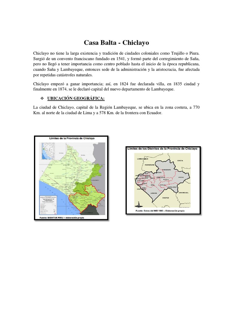 Casa Balta | PDF | Science | Geografía