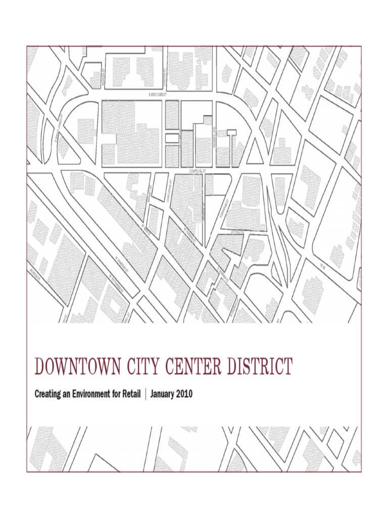 Downtown City Center Retail Strategy | PDF | Retail | Demand