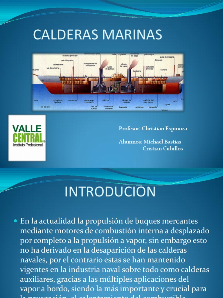 Importancia de las Calderas Marinas | PDF | Vapor | Caldera