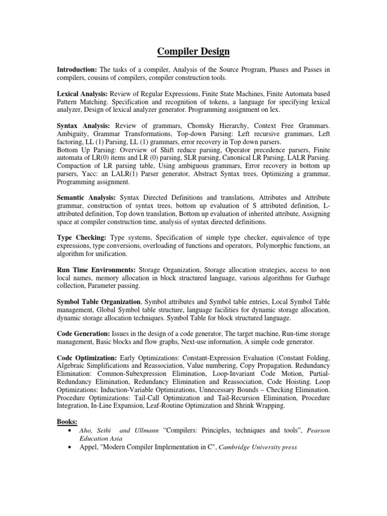 Data of Compiler | PDF | Parsing | Parallel Computing