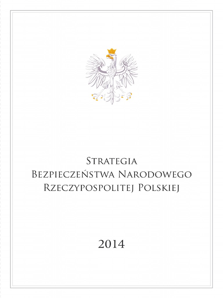 Strategia Bezpieczenstwa Narodowego RP | PDF