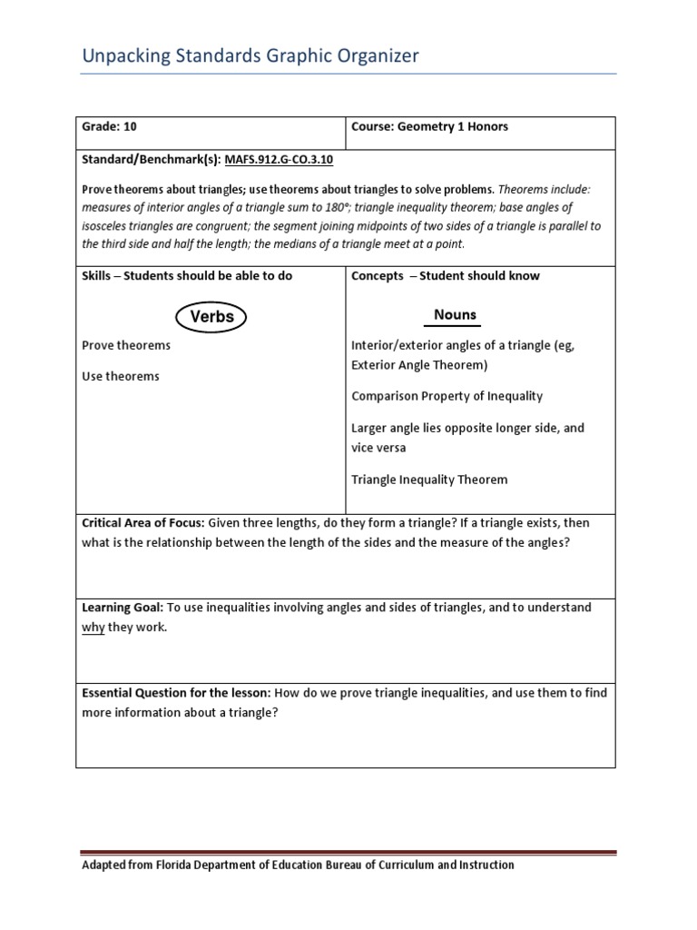 Unpack The Benchmark Pdf Teaching Methods Materials Art
