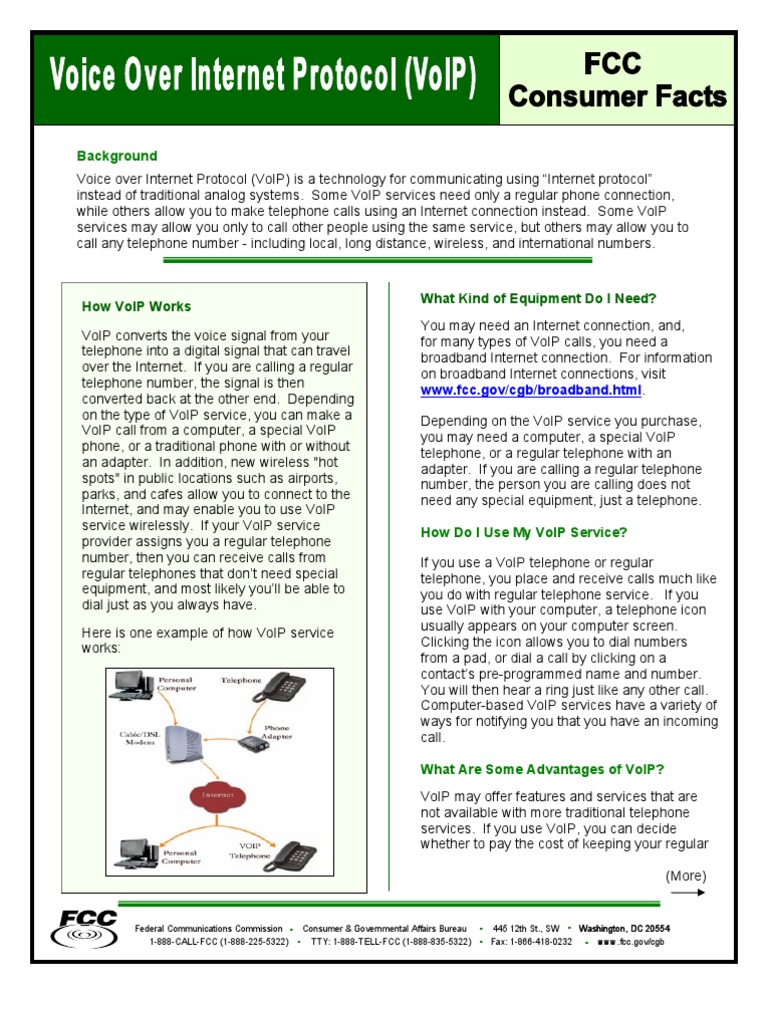 Background Voice Over Internet Protocol (VoIP) Is A Technology For ...