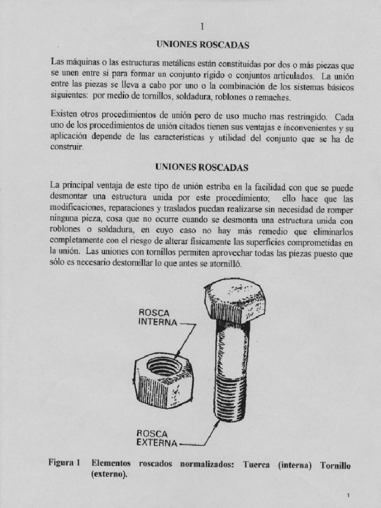 Uniones Roscadas | PDF