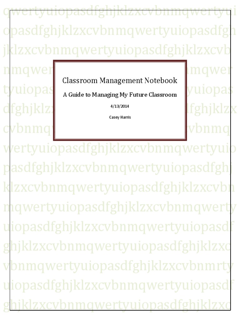 Classroom Management Guide for Teachers | PDF | Classroom | Homework