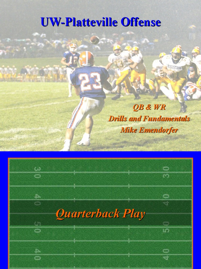 QB and WR Fundamentals 061 | PDF | Quarterback | Foot