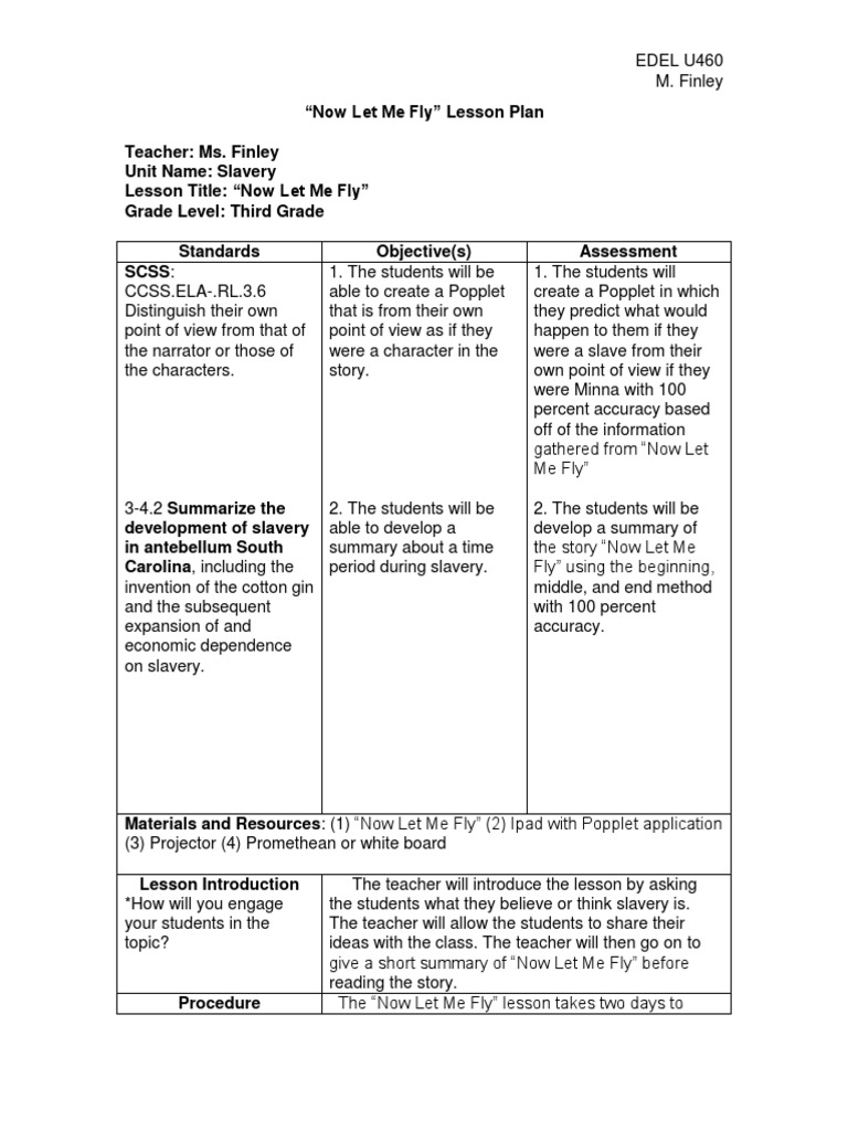 Now Let Me Fly | PDF | Slavery | Pedagogy