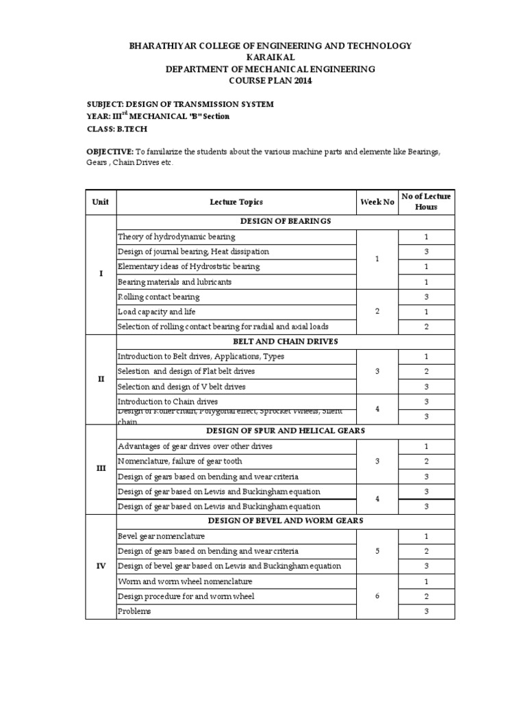 Design of Transmission System | PDF | Gear | Transmission (Mechanics)