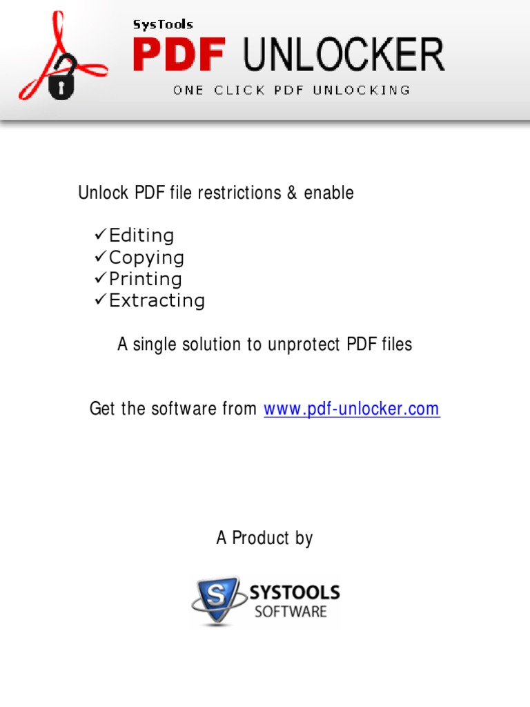 Unlock PDF File Restrictions & Enable Editing Copying Printing ...