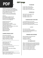 GSP Yell and Song | PDF