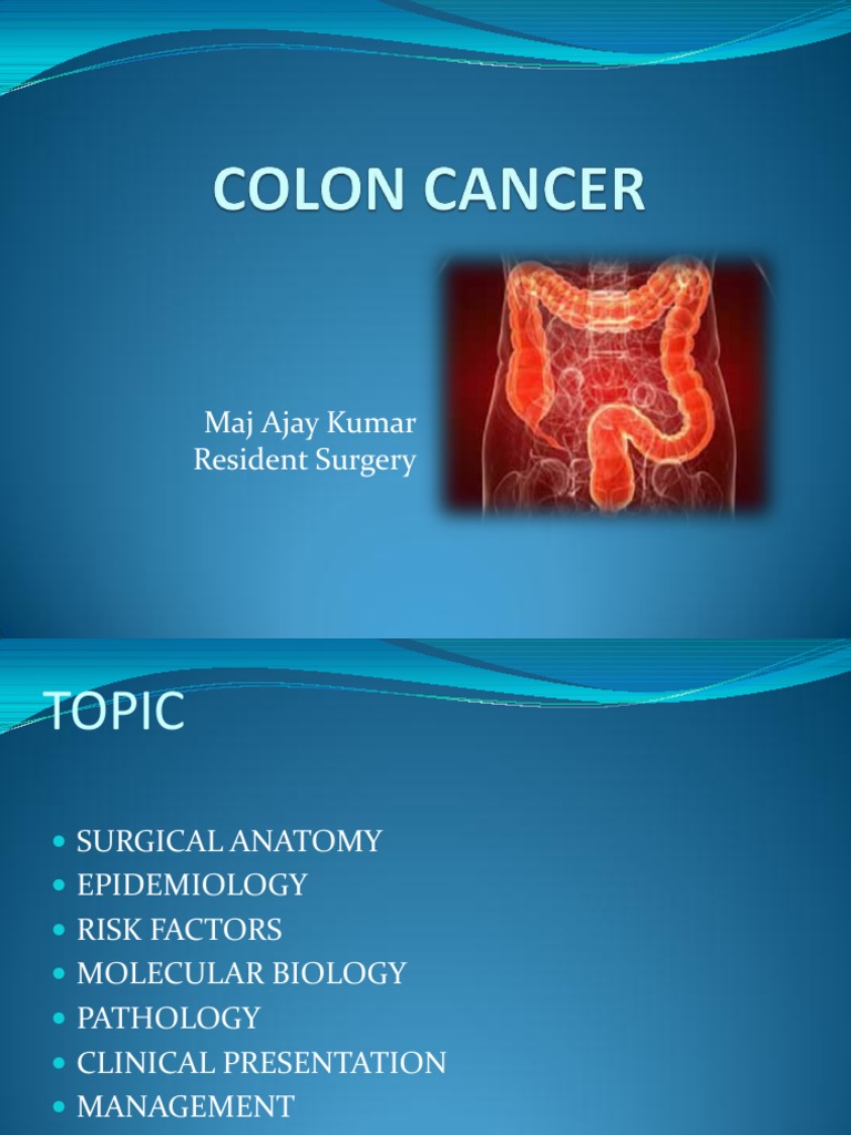 Colon Cancer | PDF | Colorectal Cancer | Metastasis