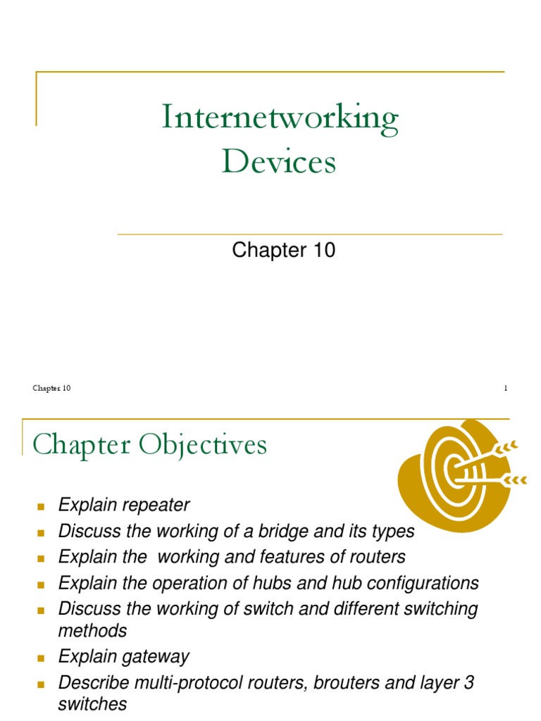Chapter 10 Internetworking Devices | PDF | Router (Computing) | Computer Network