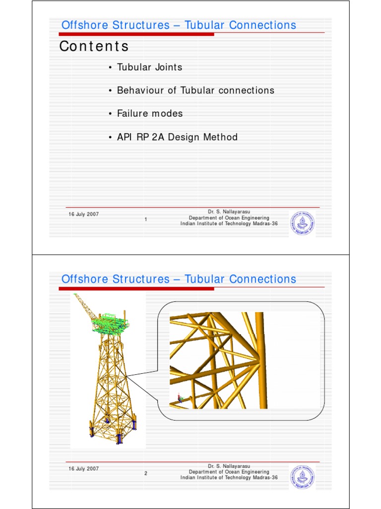 Tubular Joint API RP 2A Design | PDF | Plasticity (Physics) | Strength ...