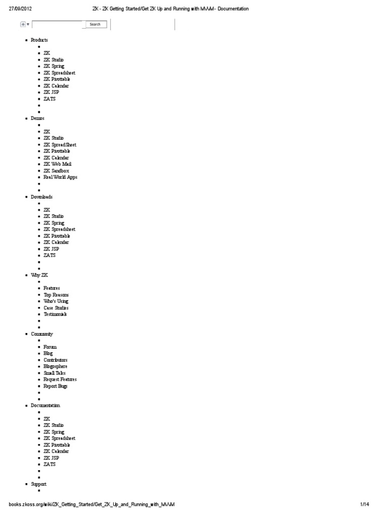ZK - ZK Getting Started - Get ZK Up and Running With MVVM - Documentation | PDF | Class ...