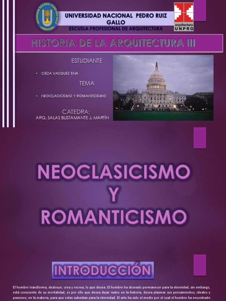 Neoclasicismo y Romanticismo | PDF | Romanticismo | Columna