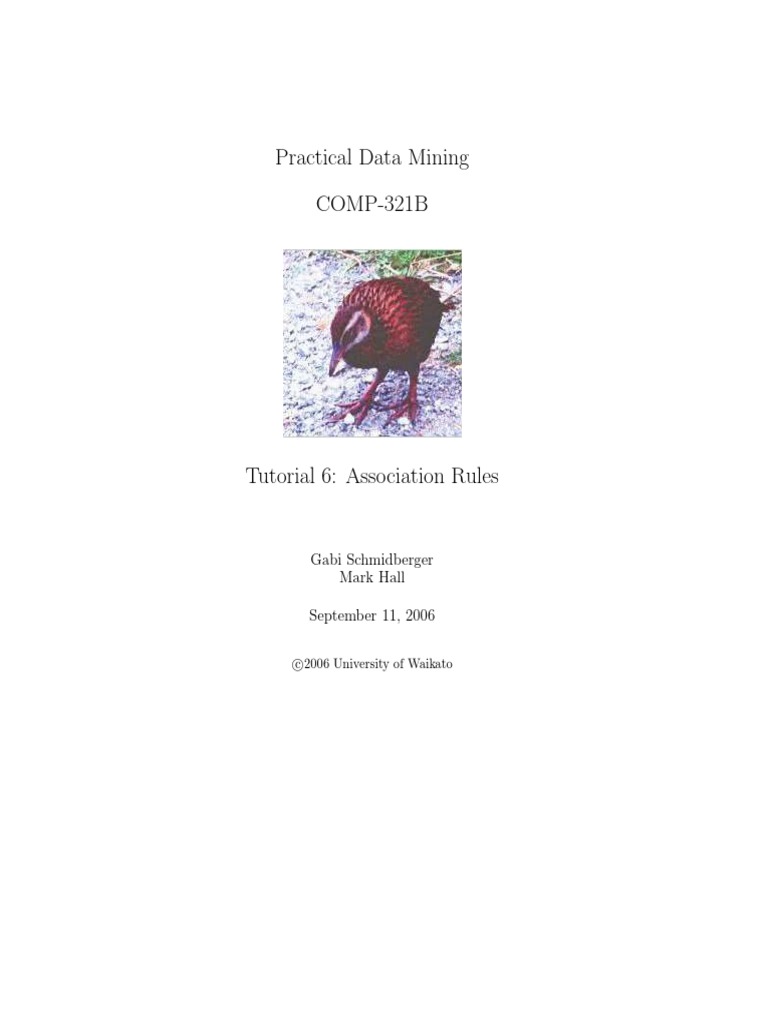 Tu4 Weka Tutorials | PDF | Statistics | Applied Mathematics Tu4 Weka Tutorials | PDF | Statistics | Applied Mathematics