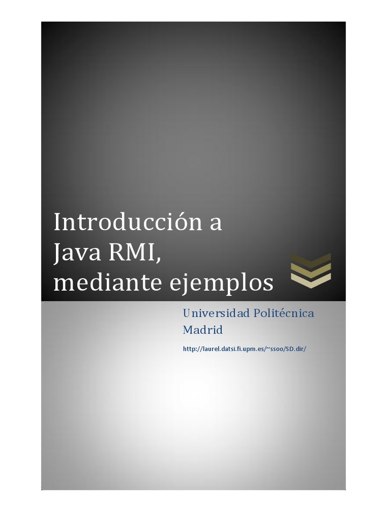Introducción A Java RMI | PDF | Java (lenguaje de programación) | máquina virtual de Java