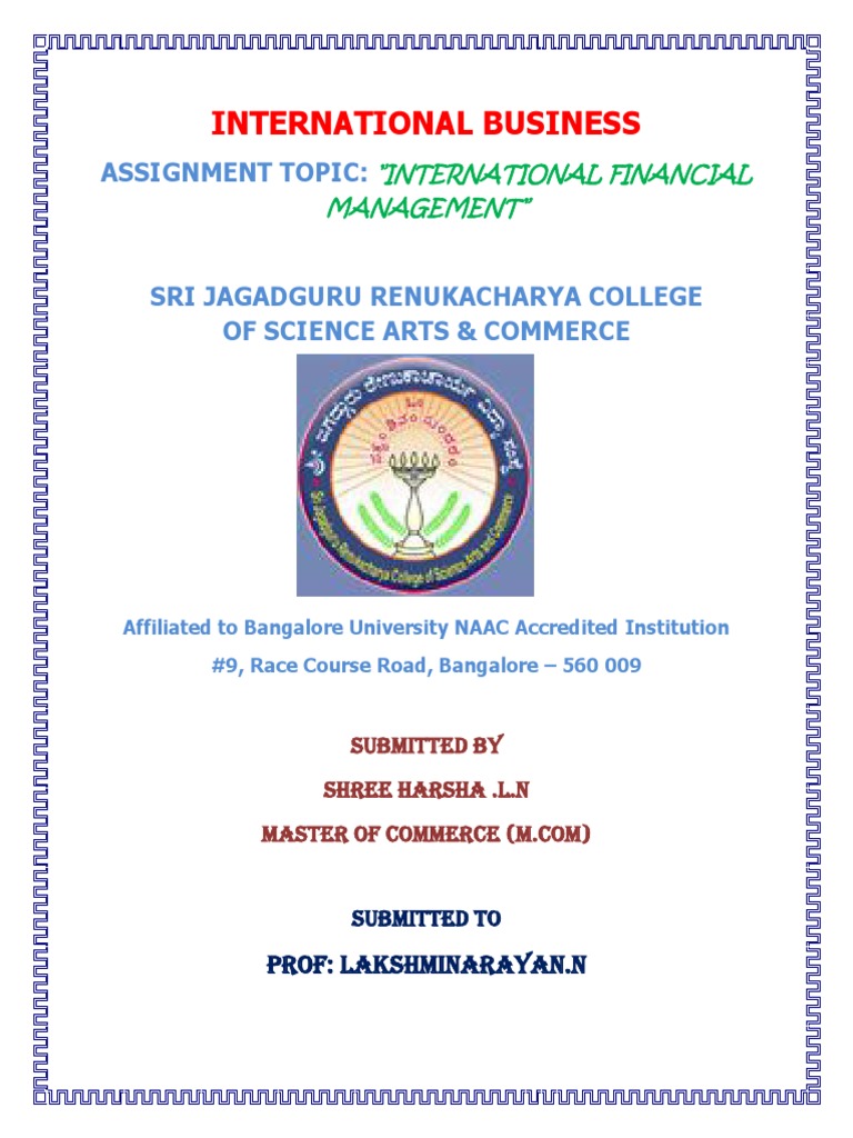 International Business: Assignment Topic | PDF