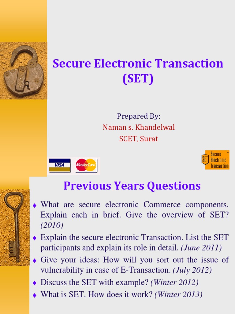 Secure Electronic Transaction | PDF | Public Key Certificate | Public ...