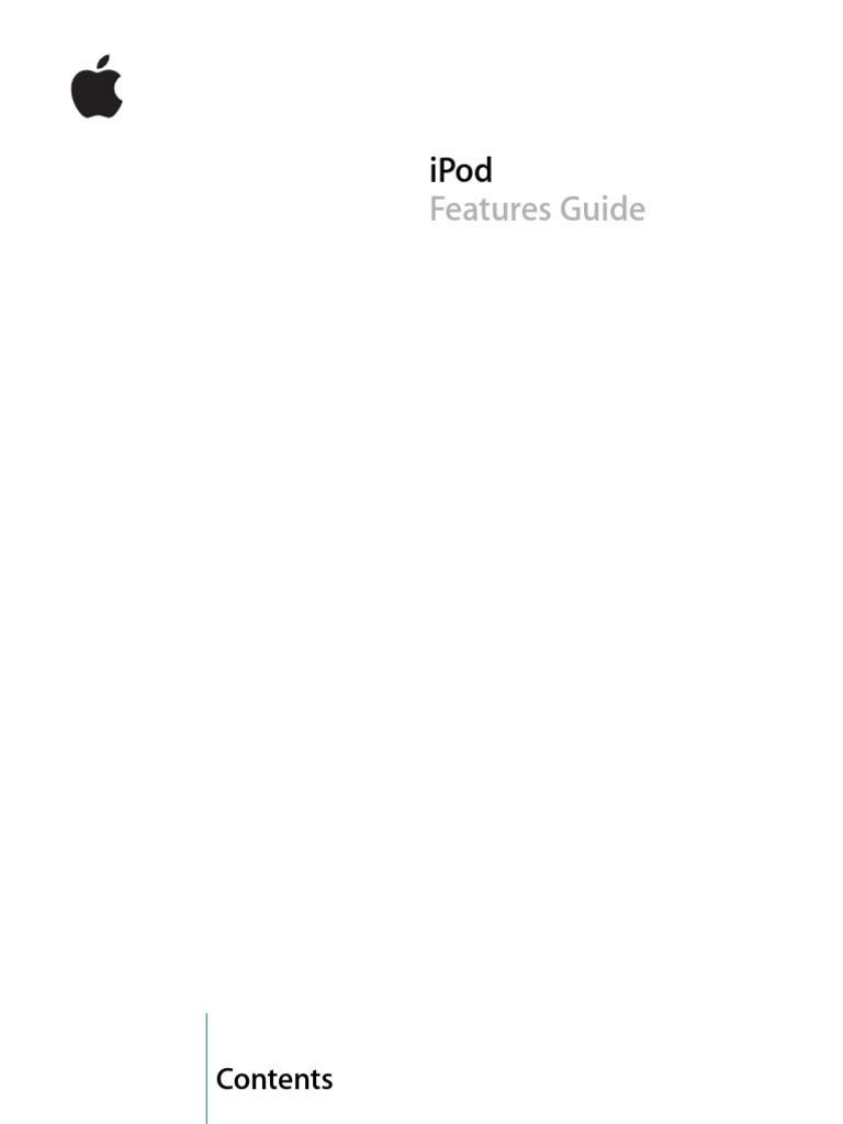 Ipod Features Guide | PDF | Digital Audio | I Tunes