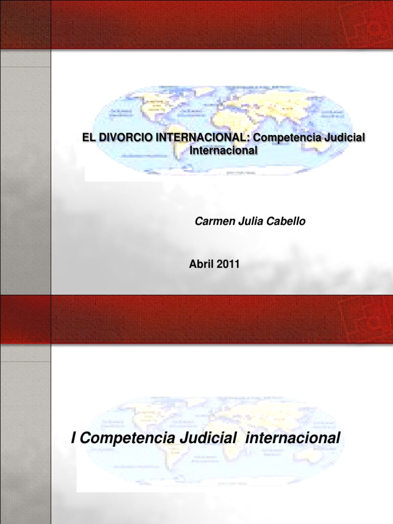 Competencia Judicial Internacional | Derecho procesal | Jurisdicción