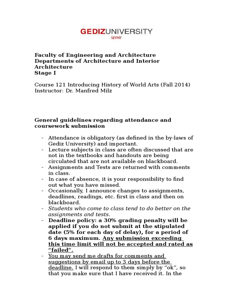 General Course Guidelines | PDF