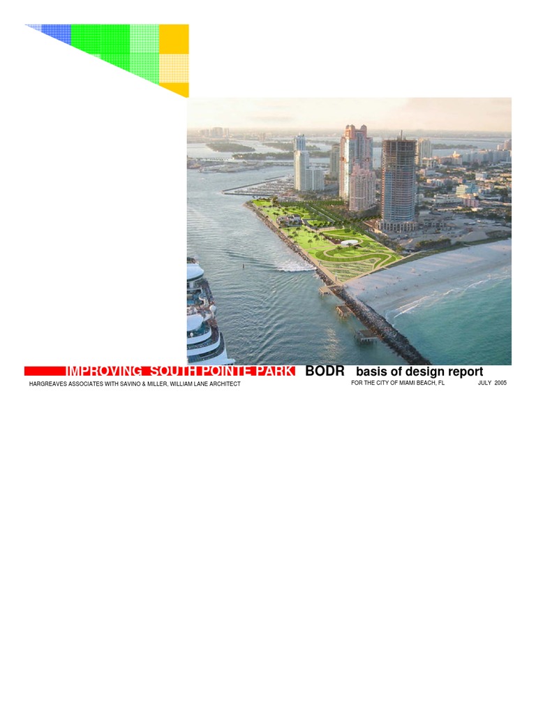 South Pointe Park Improvement Plan | PDF | Parks | Miami