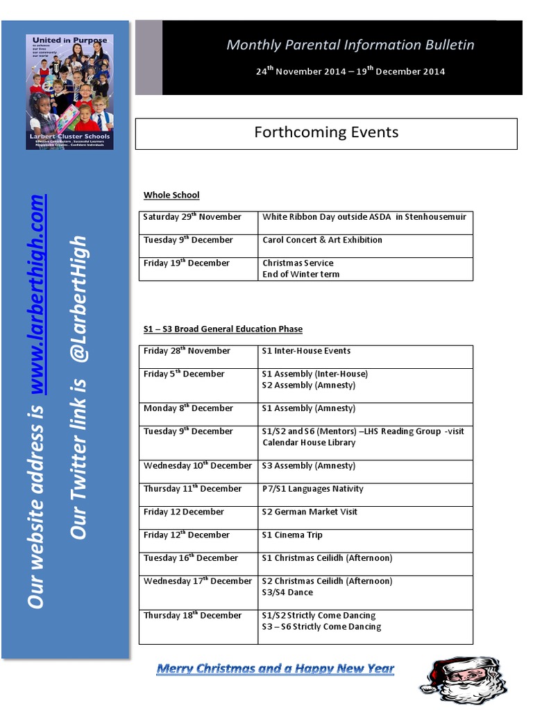 Monthly Parental Bulletin (Nov-Dec) | PDF