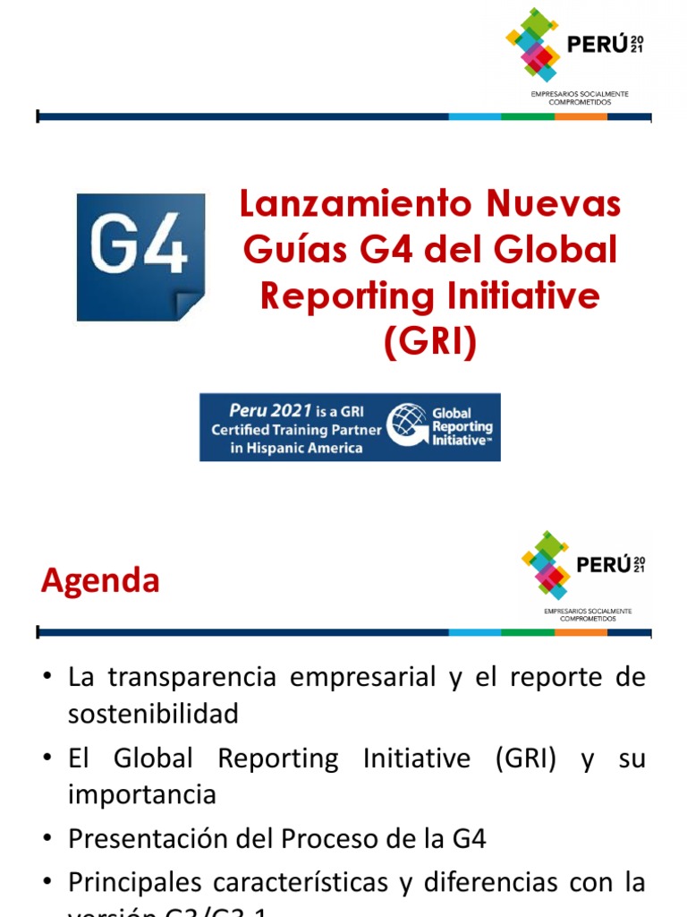 Nuevas Guías G4 del Global Reporting Initiative (GRI): Presentación de ...