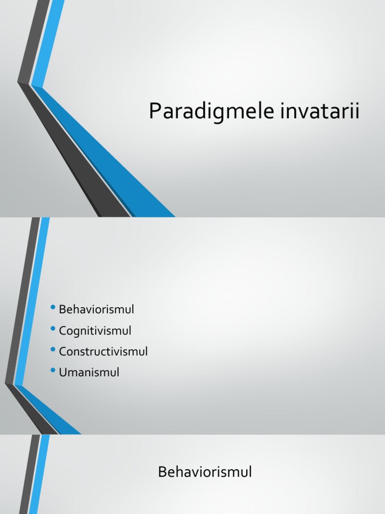 Paradigmele Invatarii | PDF