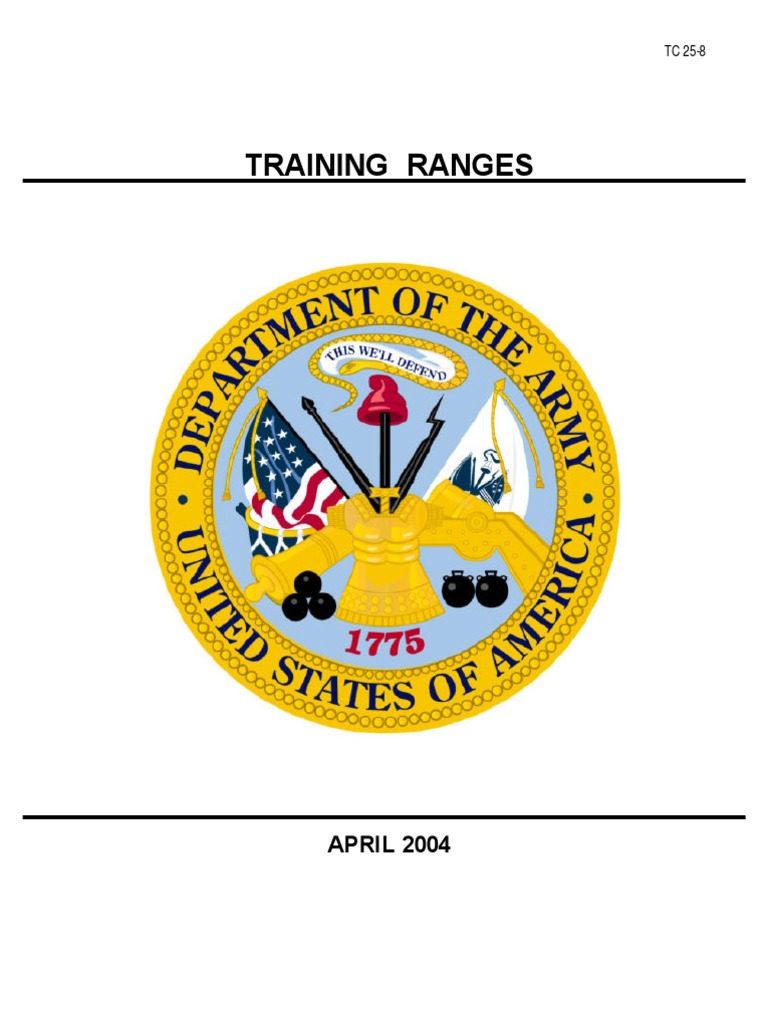 Army - tc25 8 - Training Ranges | PDF | United States Army | Division ...