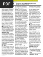 Connecticut W-4 form explains codes for withholding rates | Withholding Tax