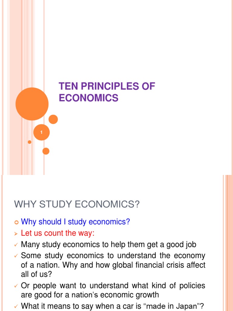Ten Principles of Economics | PDF | Economics | Market (Economics)