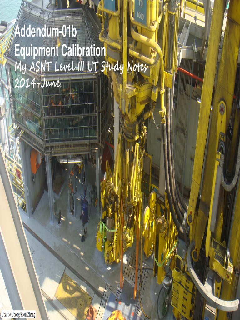 Addendum-01b Equipment Calibration: My ASNT Level III UT Study Notes ...