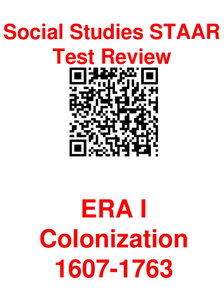 Staar Review Colonization and Revolution | PDF | American Revolution ...