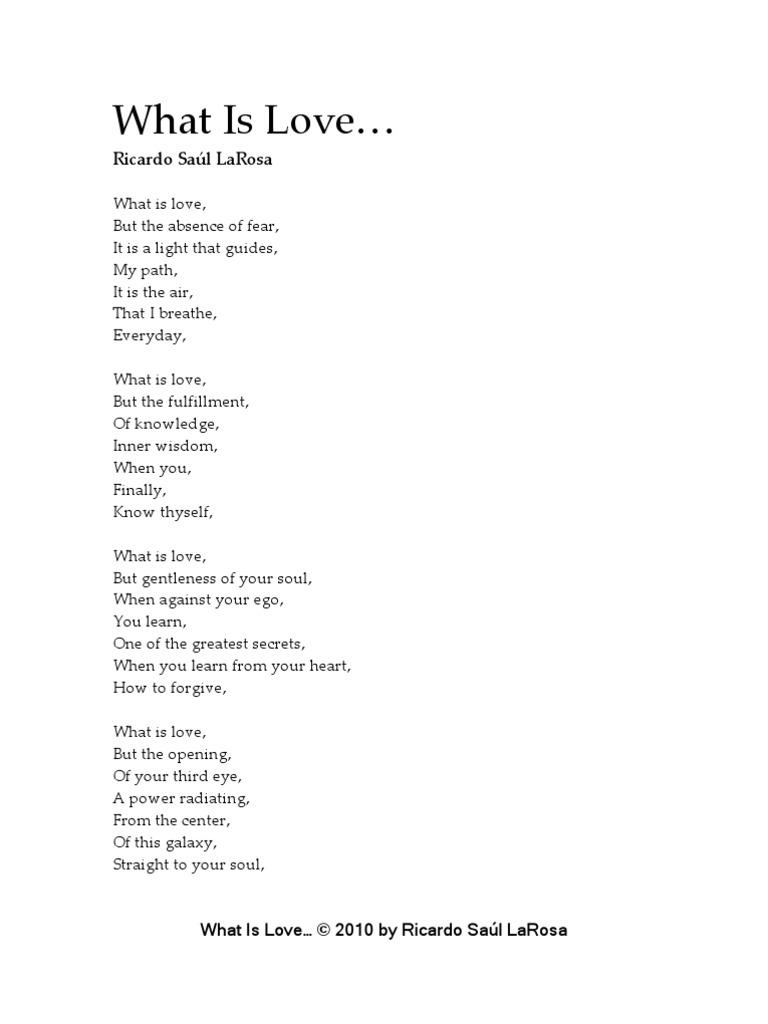 What Is Love | PDF