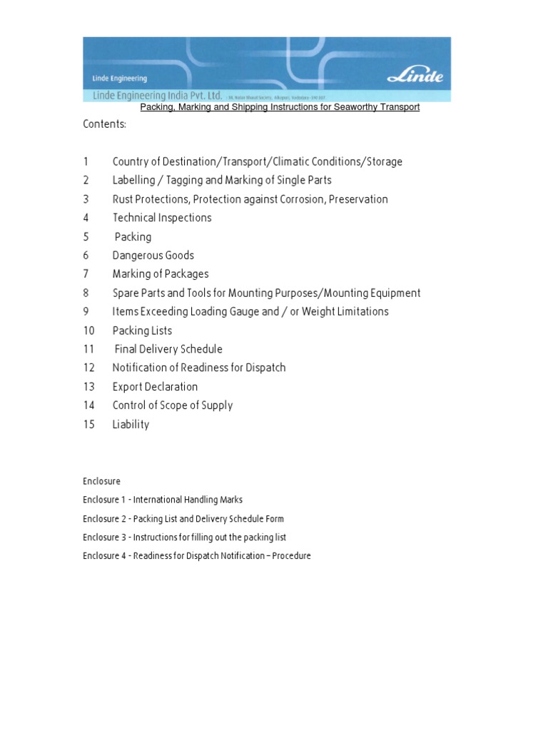 Seaworthy Packing and Shipping Guide | PDF | Business | Science ...
