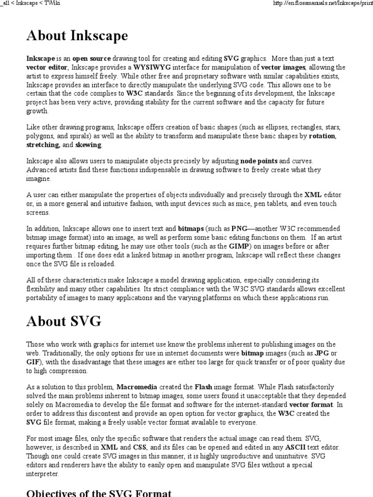 Inkscape User Manual | PDF | Graphics | Computer File