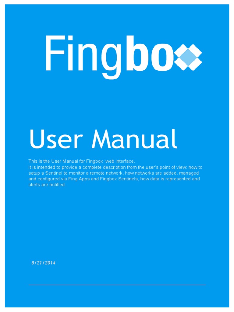 Fingbox User Manual | PDF | Wireless Access Point | Computer Network
