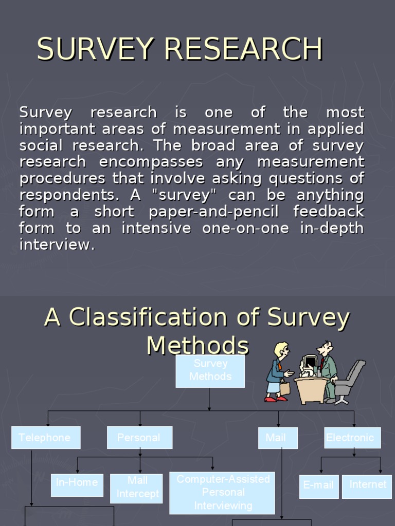 Overview of Survey Research Methods | PDF | Survey Methodology | Focus ...