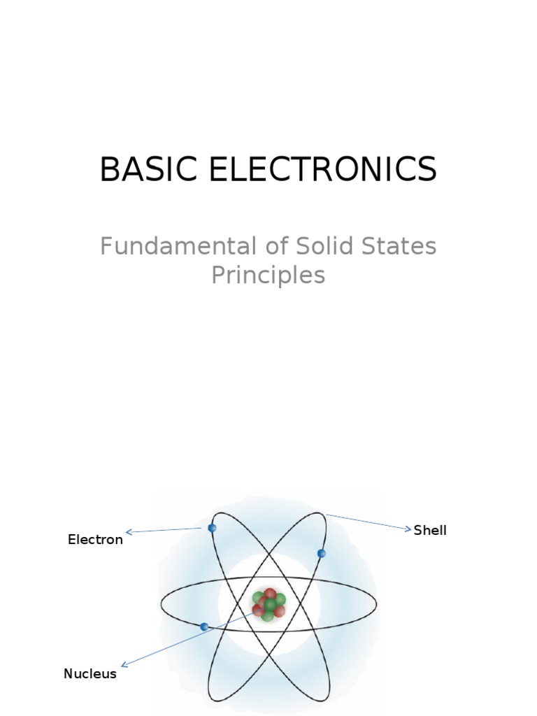 Basic Electronics - Solid States | PDF | Semiconductors | Doping ...