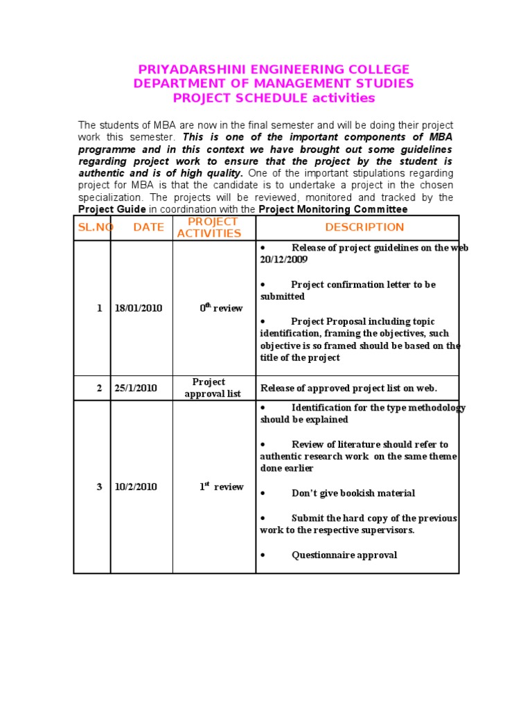 Project Schedule | PDF | Research Methods | Scientific Method